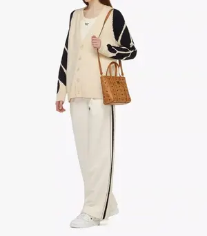Mcm Mini Shopper Bag - Cognac