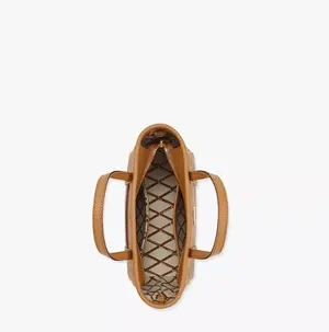 Mcm Mini Shopper Bag - Cognac