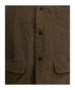 Kapital Single-breasted Spiderweb Embroidered Jacket - Brown