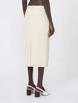 Sportmax Straight-fit Gabardine Skirt