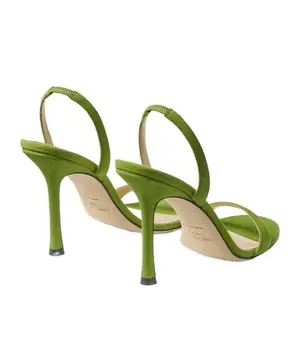 JIMMY CHOO Jenn 100 Slingback Sandals - Clover