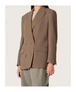 GOLDEN GOOSE Double-breasted Blazer - Brown