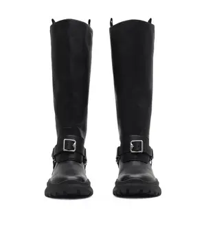 Burberry Buckle-detailed Knee-high Boots