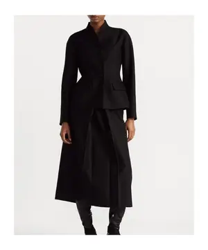 Dior Mid-length Pleated Skirt - Black