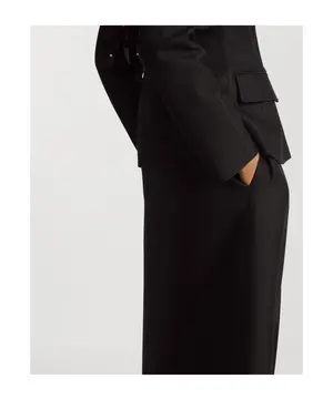 Dior Mid-length Pleated Skirt - Black
