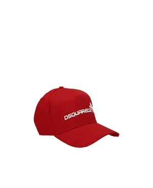 Dsquared2 Logo Detailed Baseball Cap - Red