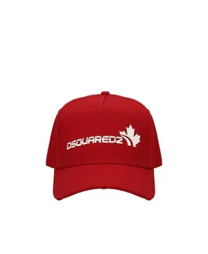 Dsquared2 Logo Detailed Baseball Cap - Red