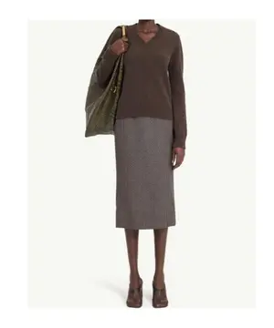 MAISON MARGIELA Wool-blend V-neck Jumper - Brown