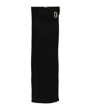 Casablanca Asymmetrical Ruffled Wrap Dress