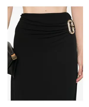 Casablanca Asymmetrical Ruffled Wrap Dress