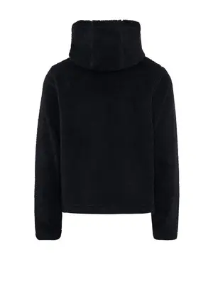 Burberry Logo Embroidered Teddy Hoodie