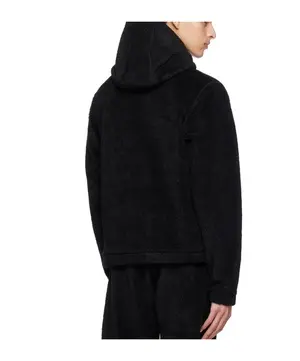 Burberry Logo Embroidered Teddy Hoodie