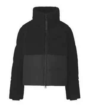 Canada Goose Elora Puffer Jacket With Wool-lined Collar - Black