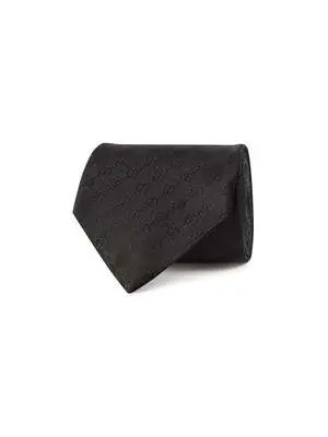 Gucci Gg Pattern Neck Tie - Black