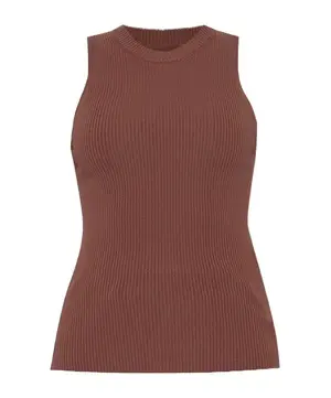 Rick Owens Sleeveless Knitted Top - Red