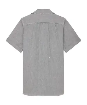 Celine Hickory Striped Cotton Tunic Mini Dress