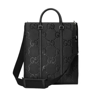 Gucci Jumbo Gg Leather Tote Bag