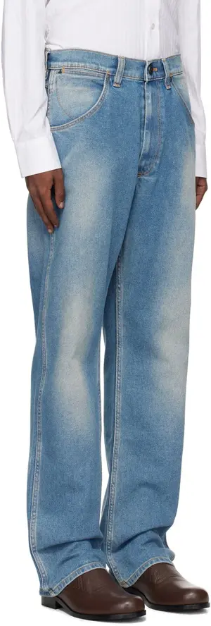 VIVIENNE WESTWOOD Vintage Effect Straight Leg Jeans