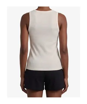 Burberry Ribbed Tank Top With Bow Detail - White