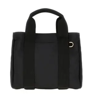 Moschino Small Logo Plaque Top Handle Bag