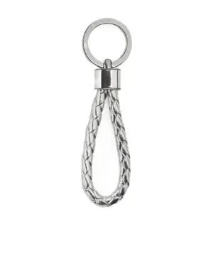 Bottega Veneta Intrecciato Keyring - Gray
