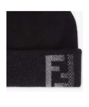 Fendi Wool Beanie With Ff Logo