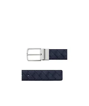 Bottega Veneta Intrecciato Reversible Belt - Brown