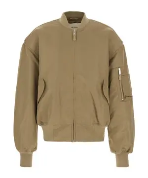 ENTIRE STUDIOS Broad Bomber Jacket - Smoked Cream