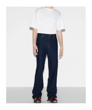 Gucci Baggy Straight-leg Jeans With Slit Hem - Dark Blue