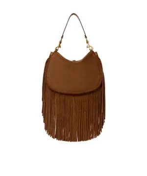 Etro Pony Fringed Shoulder Bag - Camel