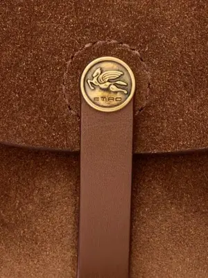 Etro Pony Fringed Shoulder Bag - Camel
