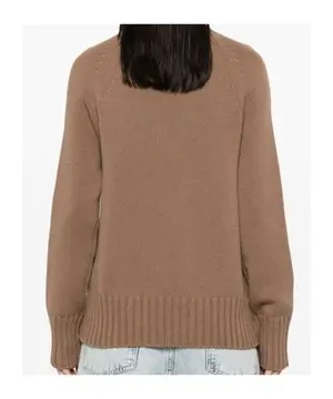 Max Mara Turtleneck Knitted Jumper - Brown