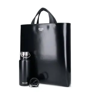 Prada Logo Top Handle Bag