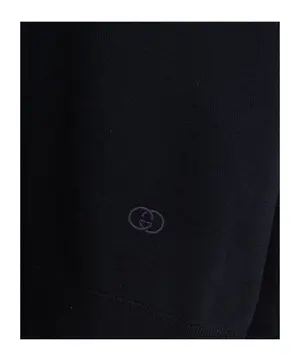 Gucci Logo Embroidered Long-sleeve Knit Polo Shirt
