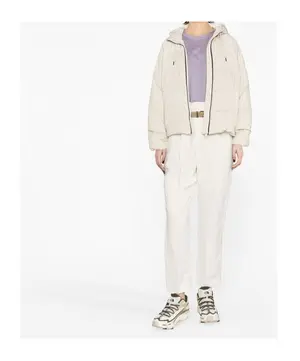 Brunello Cucinelli Padded Down Jacket With Drawstring Hood