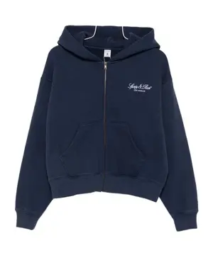 SPORTY  RICH Sporty & Rich Long-sleeved Sweatshirt - Black