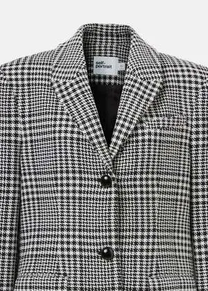 SELF-PORTRAIT Houndstooth Blazer