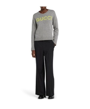 Gucci Logo Intarsia Knit Jumper