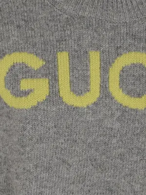 Gucci Logo Intarsia Knit Jumper