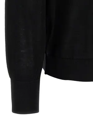 TOTEME Roll Neck Knitted Jumper - Black