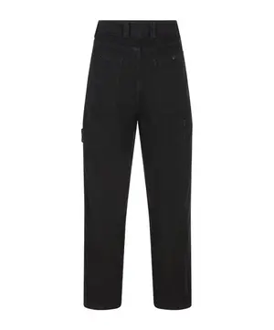 Stone Island Logo Patch Loose Fit Trousers