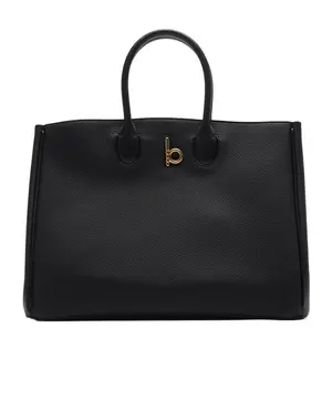 Burberry Rocking Horse Medium Top Handle Bag - Black