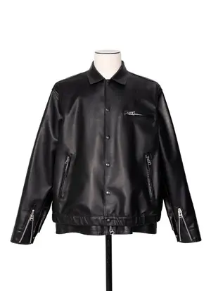 Sacai Leather Blouson Jacket