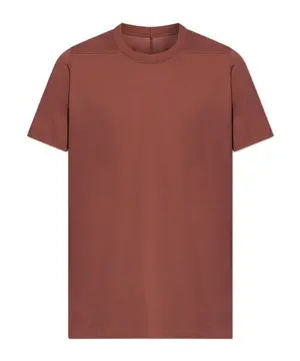 Rick Owens Crewneck Short Sleeve T-shirt - Red