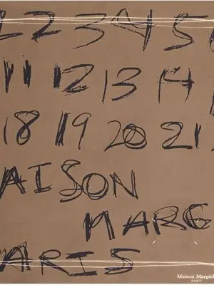 MAISON MARGIELA Number Print Foulard - Brown