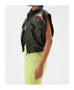 Versace Sleeveless Leather Gilet