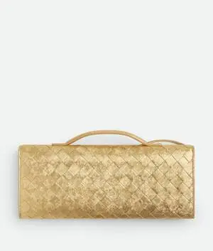 Bottega Veneta Andiamo Clutch Bag - Golden