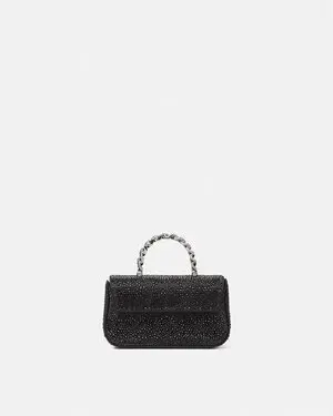 Versace La Medusa Embellished Chain-linked Mini Shoulder Bag