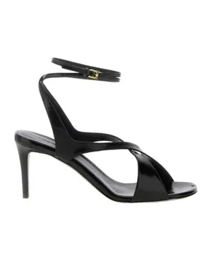 Khaite Liria Ankle Strap Sandals - Black