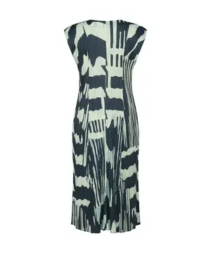 Issey Miyake Refraction Pleated Vest - Gray Navy
